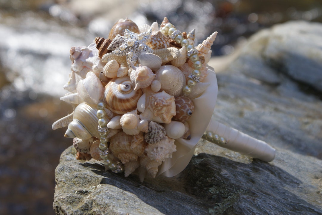 Rhinestone Starfish Pearl and Rhinestone One of a Kind Seashell Beach ...