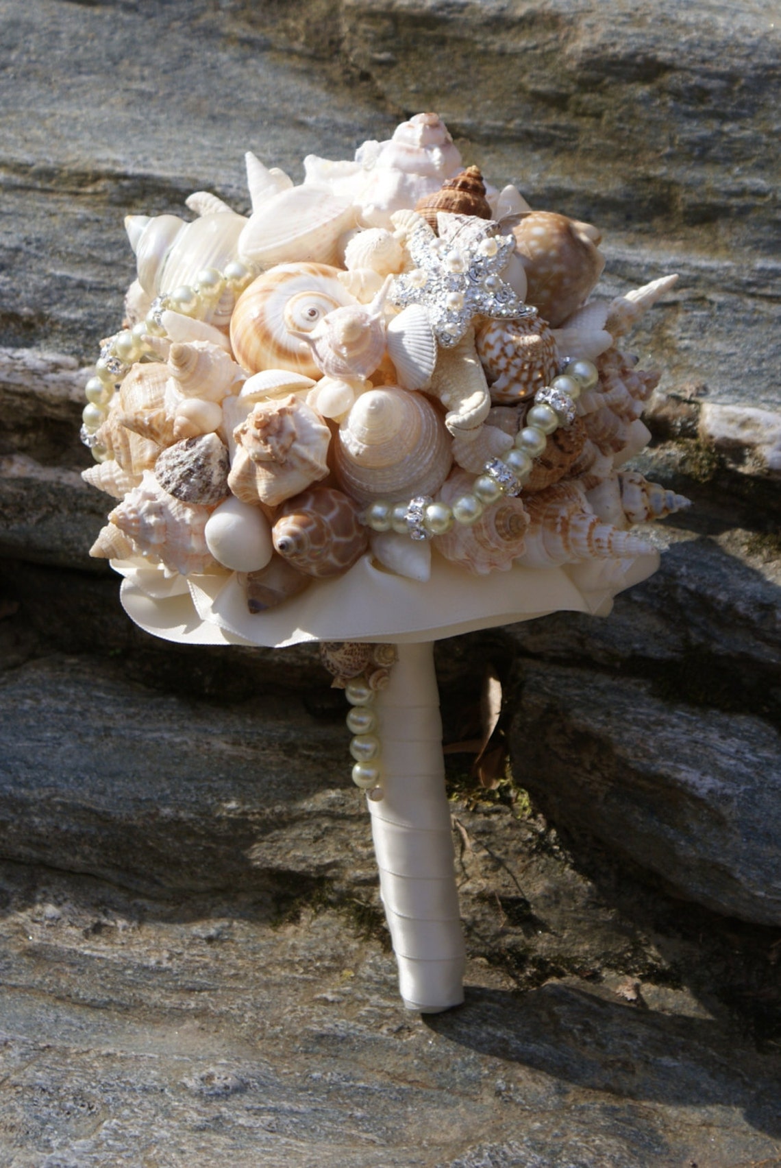 Rhinestone Starfish Pearl and Rhinestone One of a Kind - Etsy