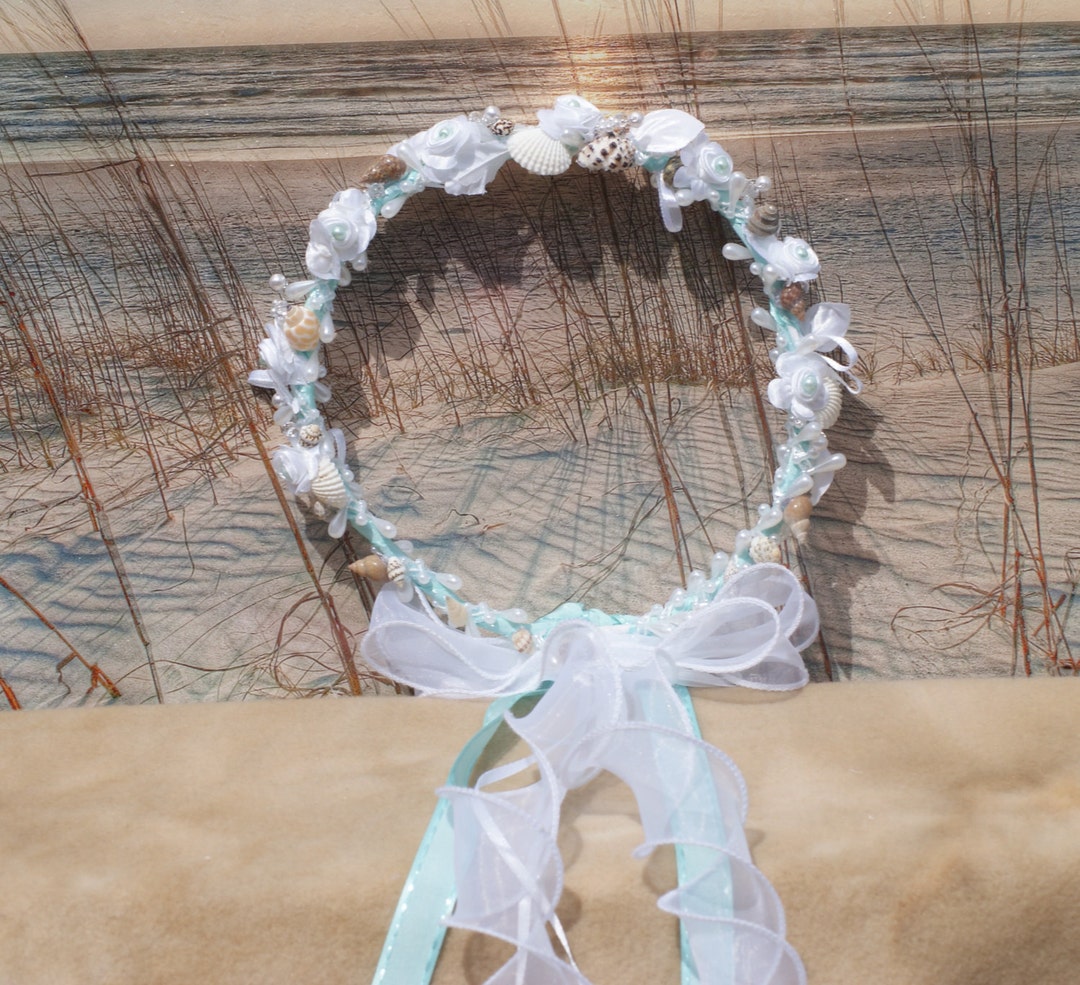 Aqua Seashell Bridal Crown/ Headpiece Accessory - Etsy