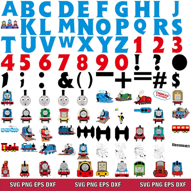 Thomas the Train Svg - Etsy