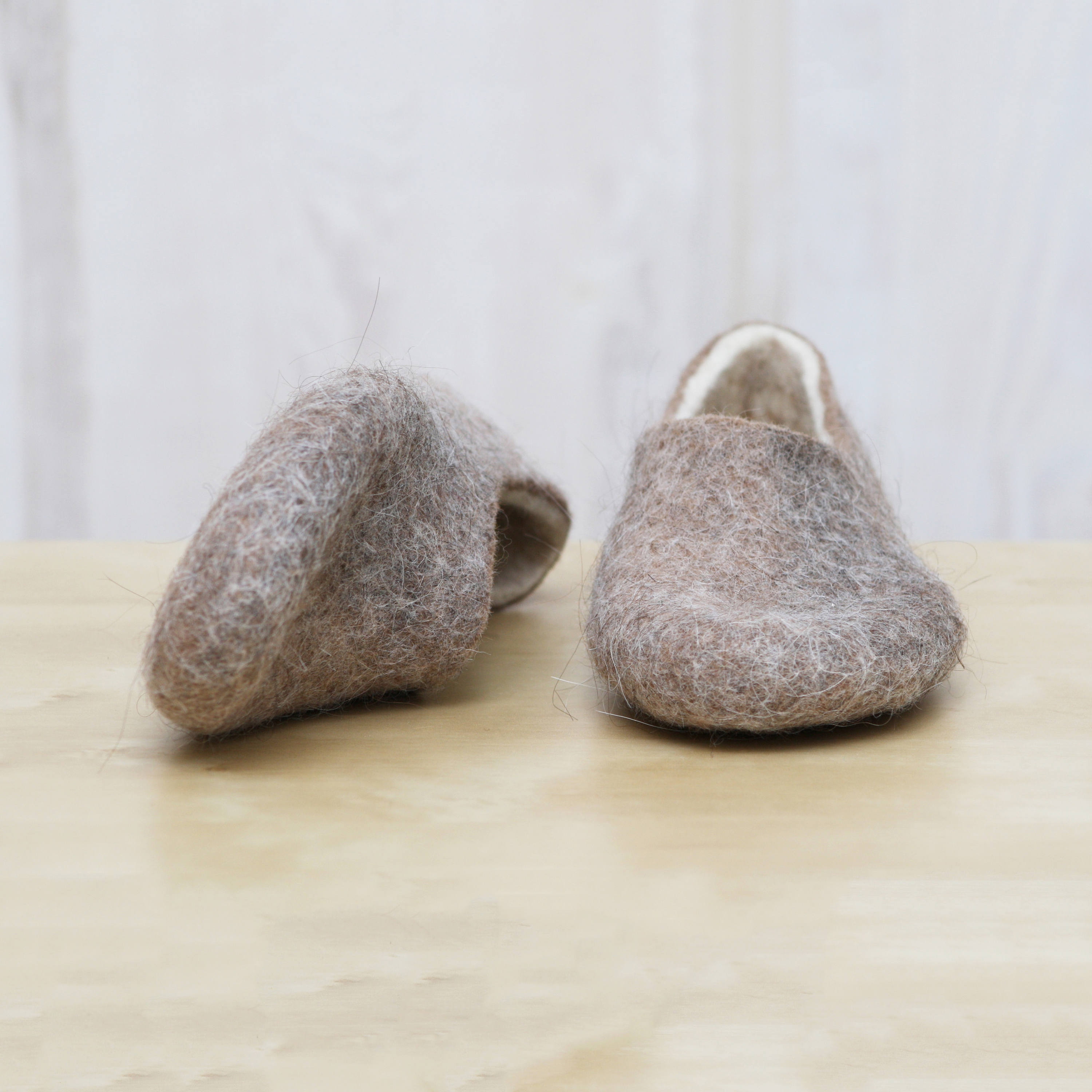 Boiled wool slippers for women made of natural sheep and | Etsy