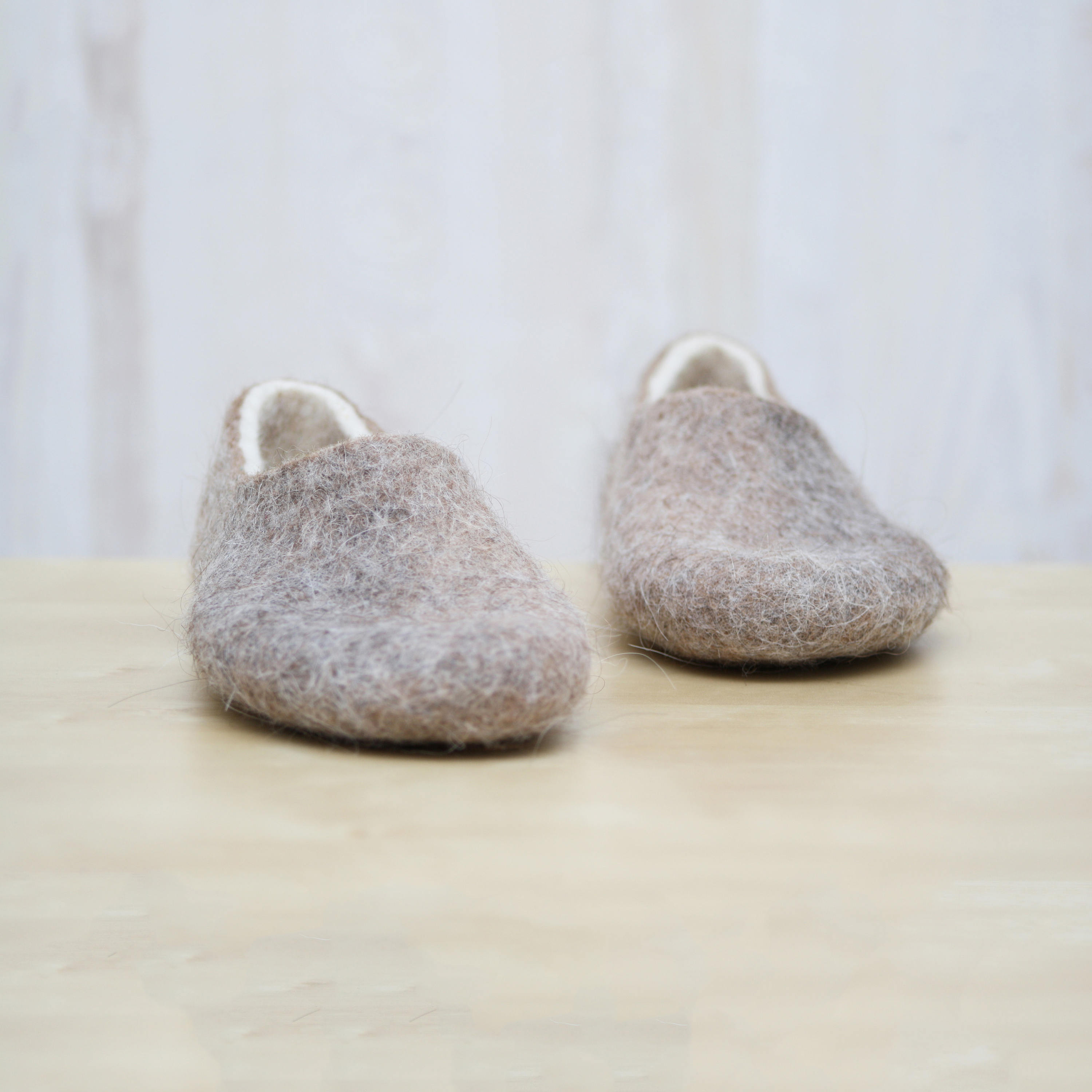 Boiled wool slippers for women made of natural sheep and | Etsy