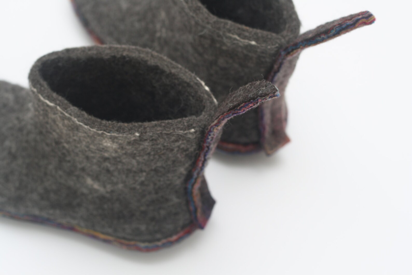 Felted Booties for Women With Extra Thick Felted Sole - Etsy