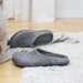 Felted Slippers Multilayer Sole Slip in Slippers Woman Home Shoes Grey ...