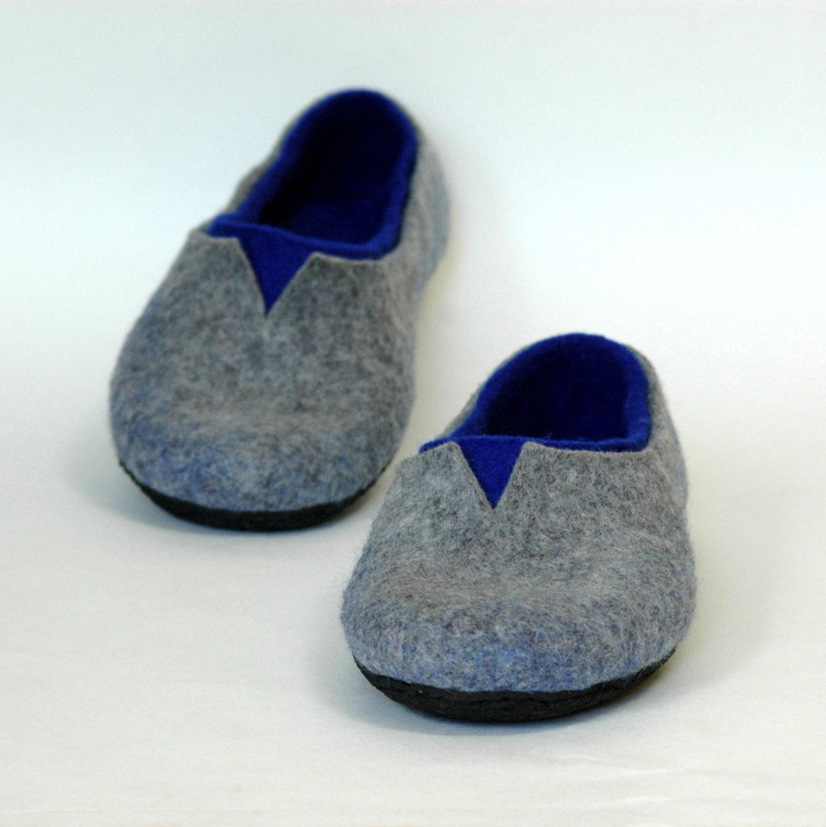 Felted Slippers for Women - Natural and Colourful Woollen Clogs for ...