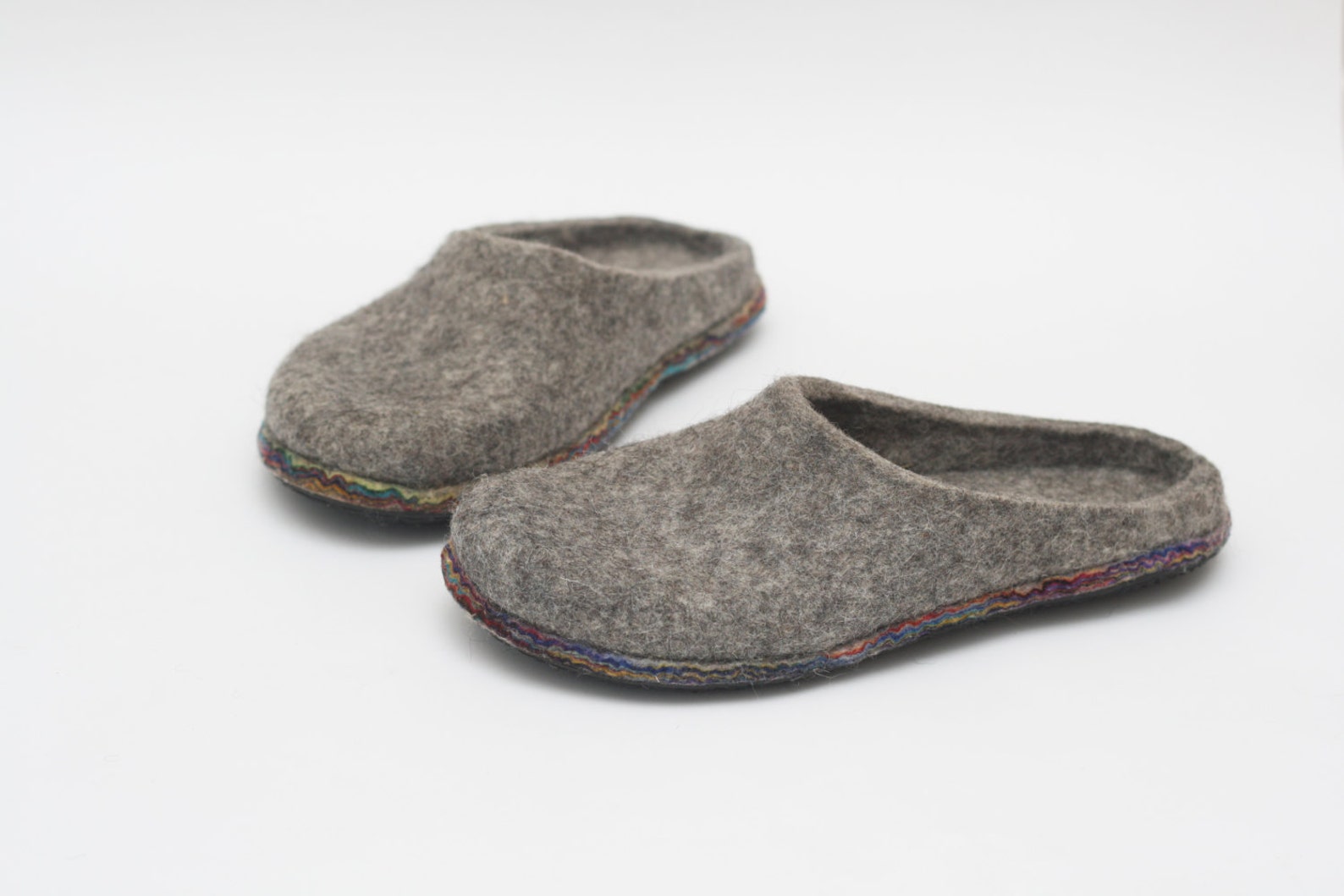 Felted Slippers Multilayer Sole Slip in Slippers Woman - Etsy