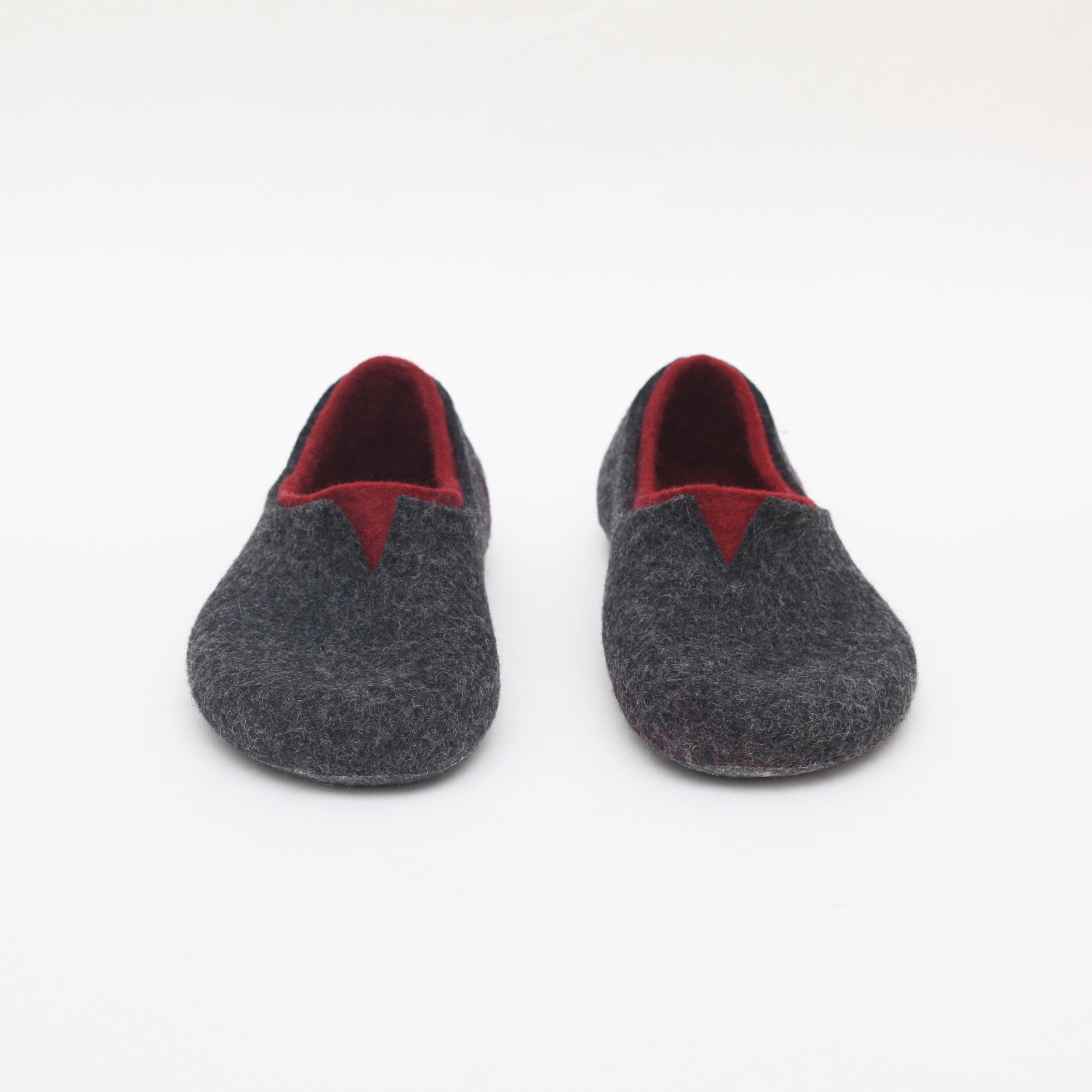 Felted Slippers for Women - Natural and Colourful Woollen Clogs for ...