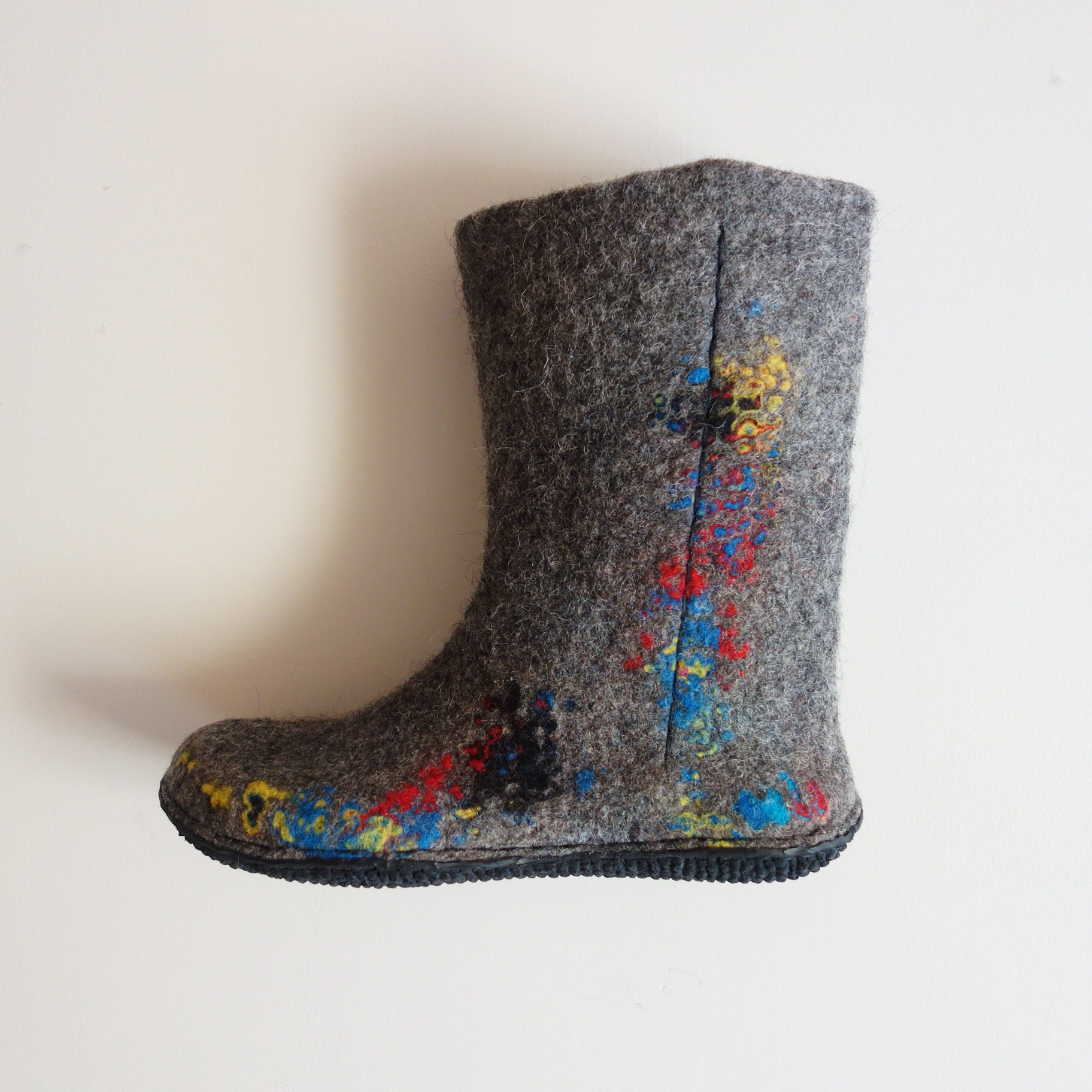 Felted boots Women Woolen boots | Etsy