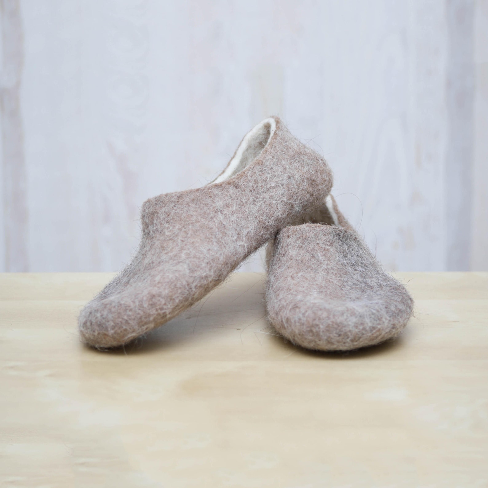 Boiled Wool Slippers for Women Made of Natural Sheep and - Etsy