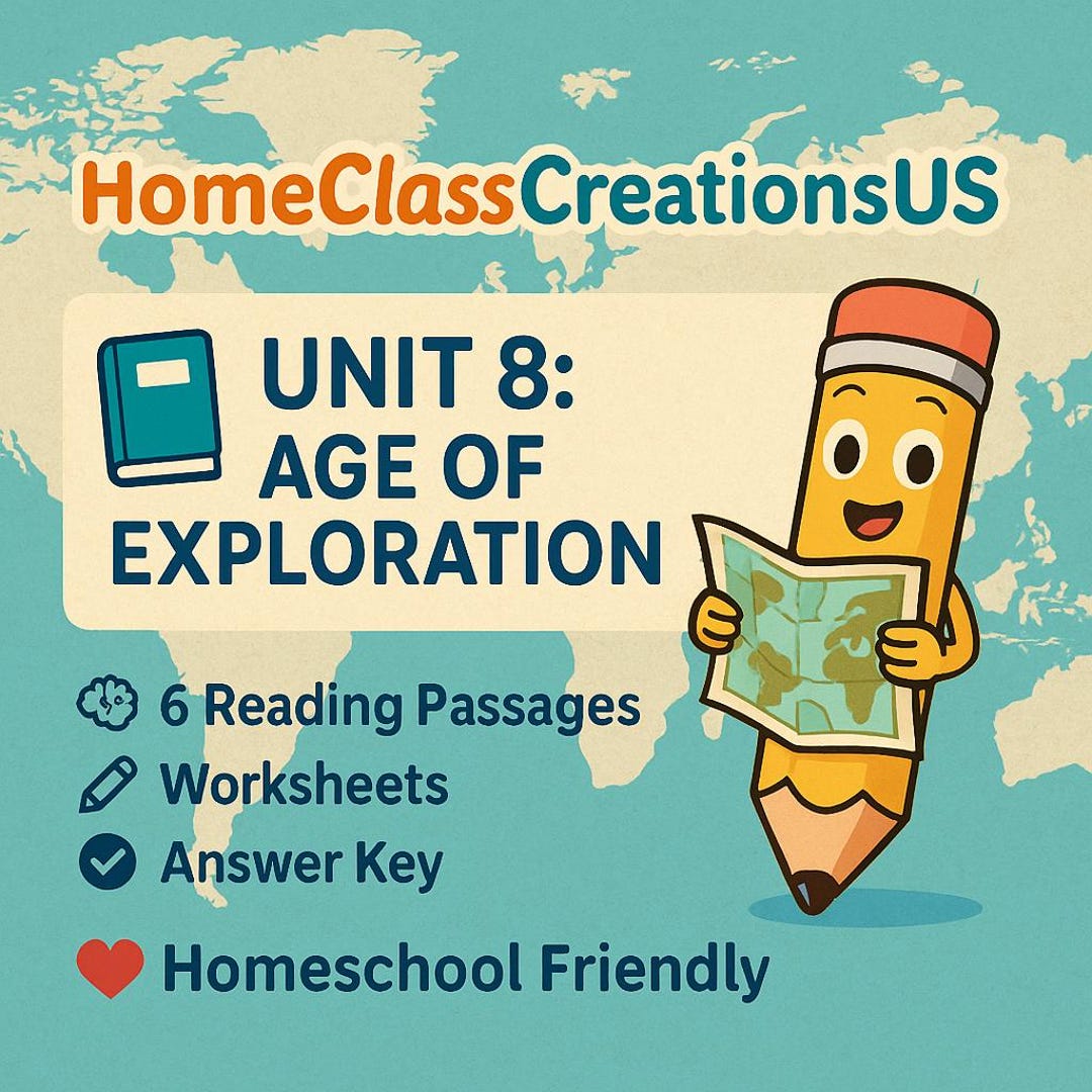 Age of Exploration | 6 Reading Passages, Worksheets and Answer Key ...
