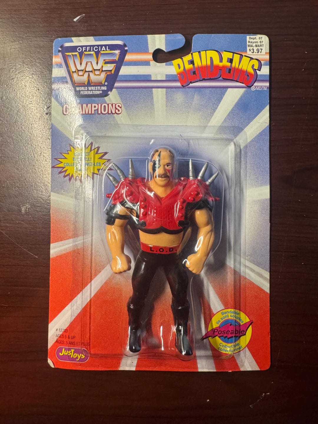 Just Toys WWF Bend-ems LOD Road Warrior Hawk Figure Canada - Etsy