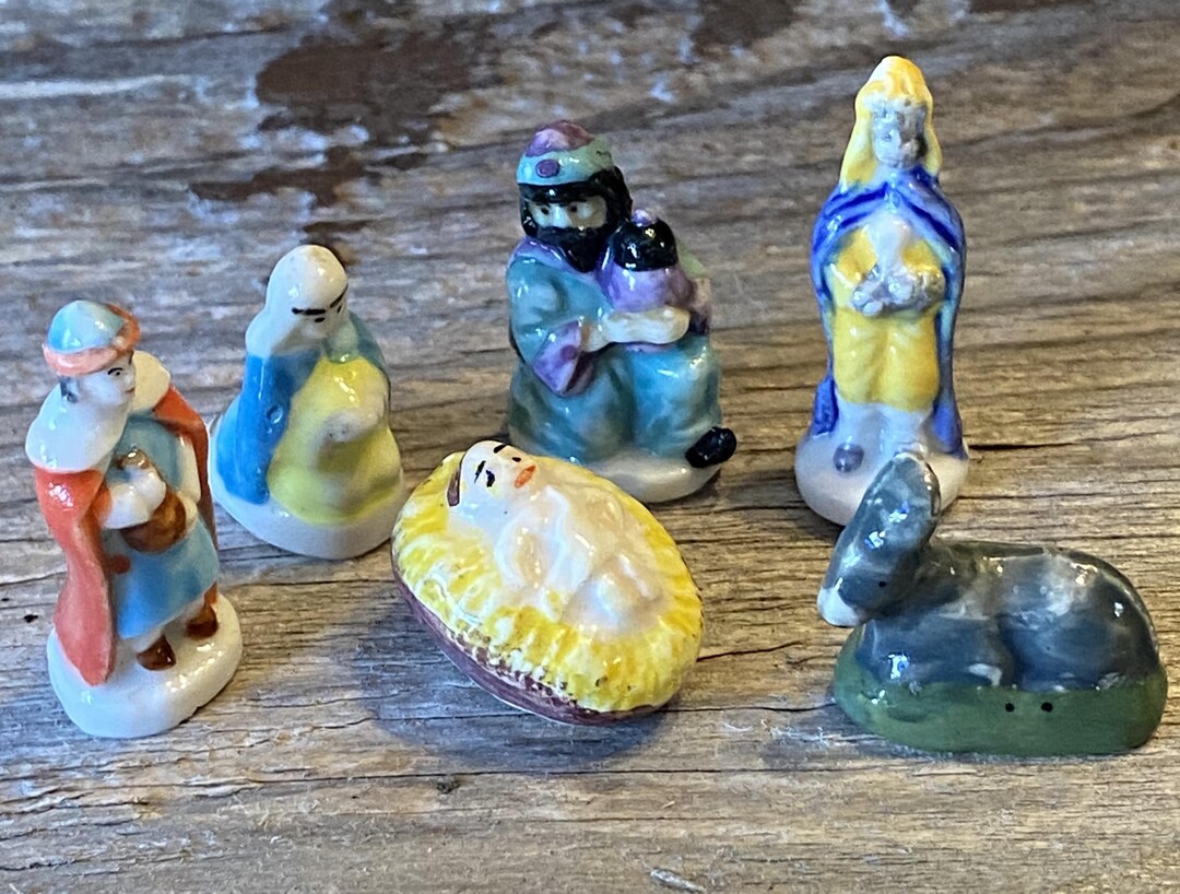 Vintage French Nativity Feves Set of 6-collectibles From Marseille ...