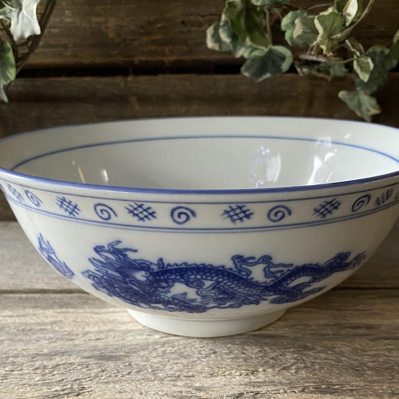 Dragon Bowl Chinoiserie - Etsy