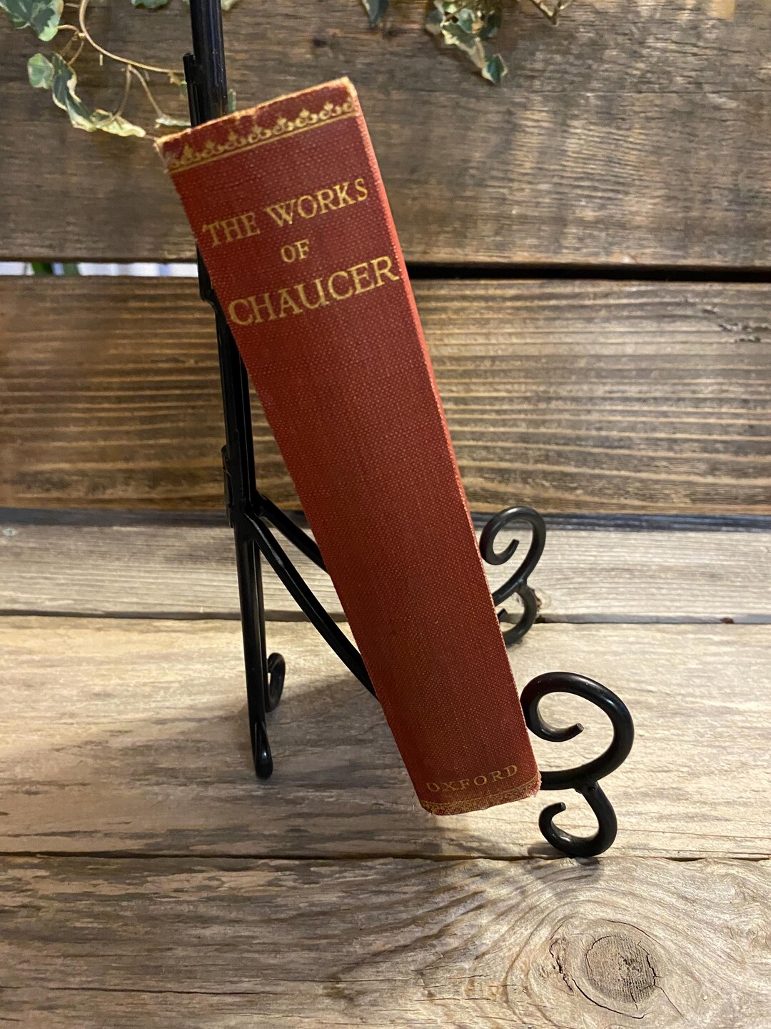 The Student's Chaucer-rev. Walter W. Skeat-works of Chaucer-antique ...