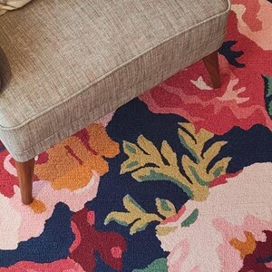 Handwoven Wool Tufted Carpet, Ready to Ship Wool Carpet, Modern Home ...