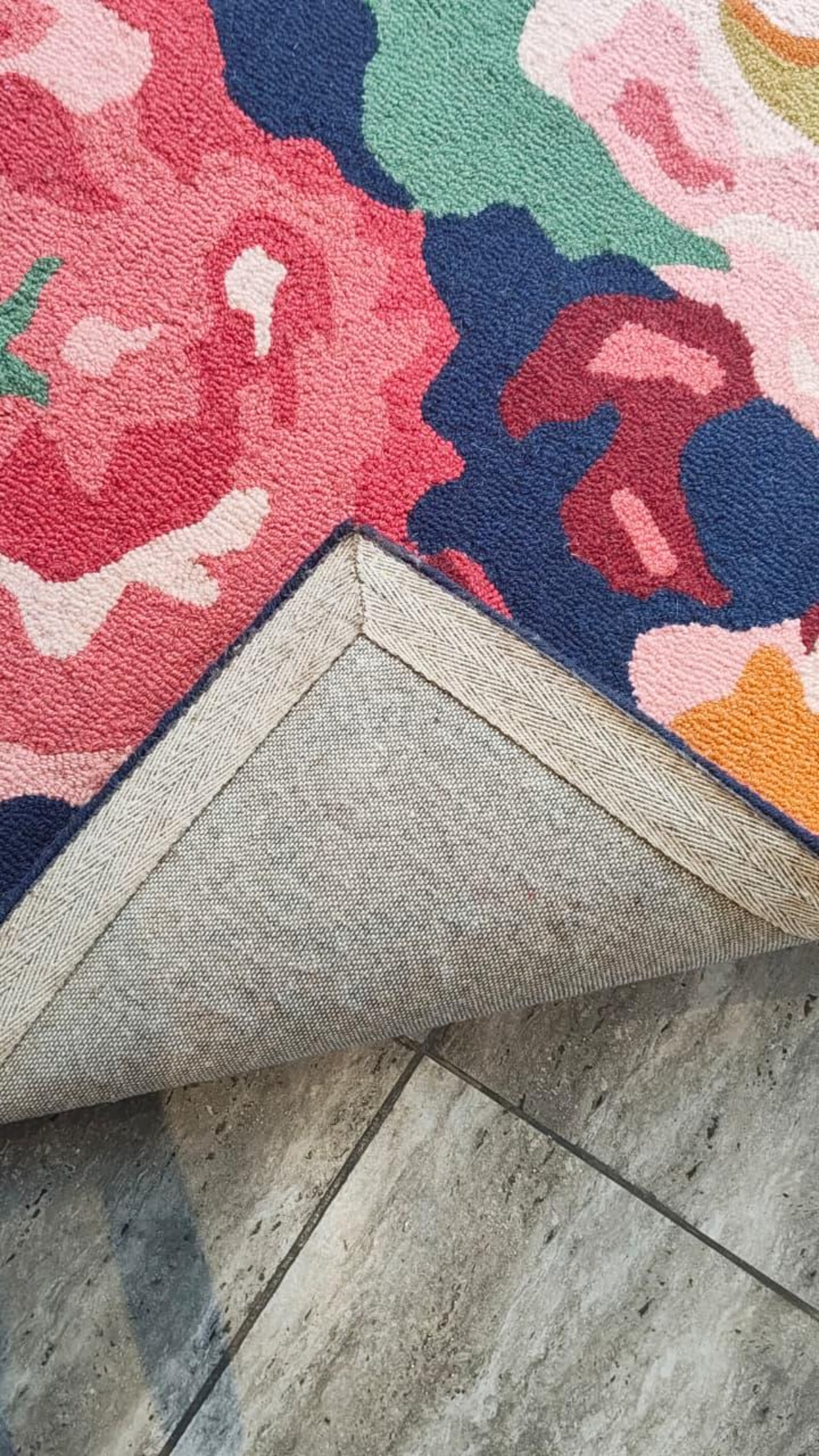 Handwoven Wool Tufted Carpet, Ready to Ship Wool Carpet, Modern Home ...