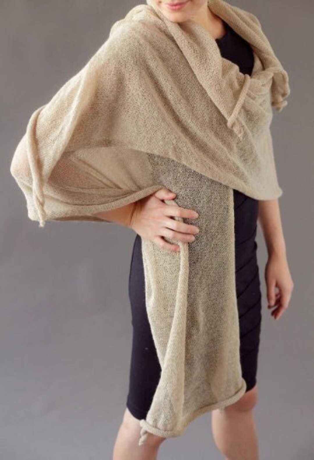 Machine Knitting Shawl Pattern: Lightweight Cotton Wrap (PDF Pattern ...