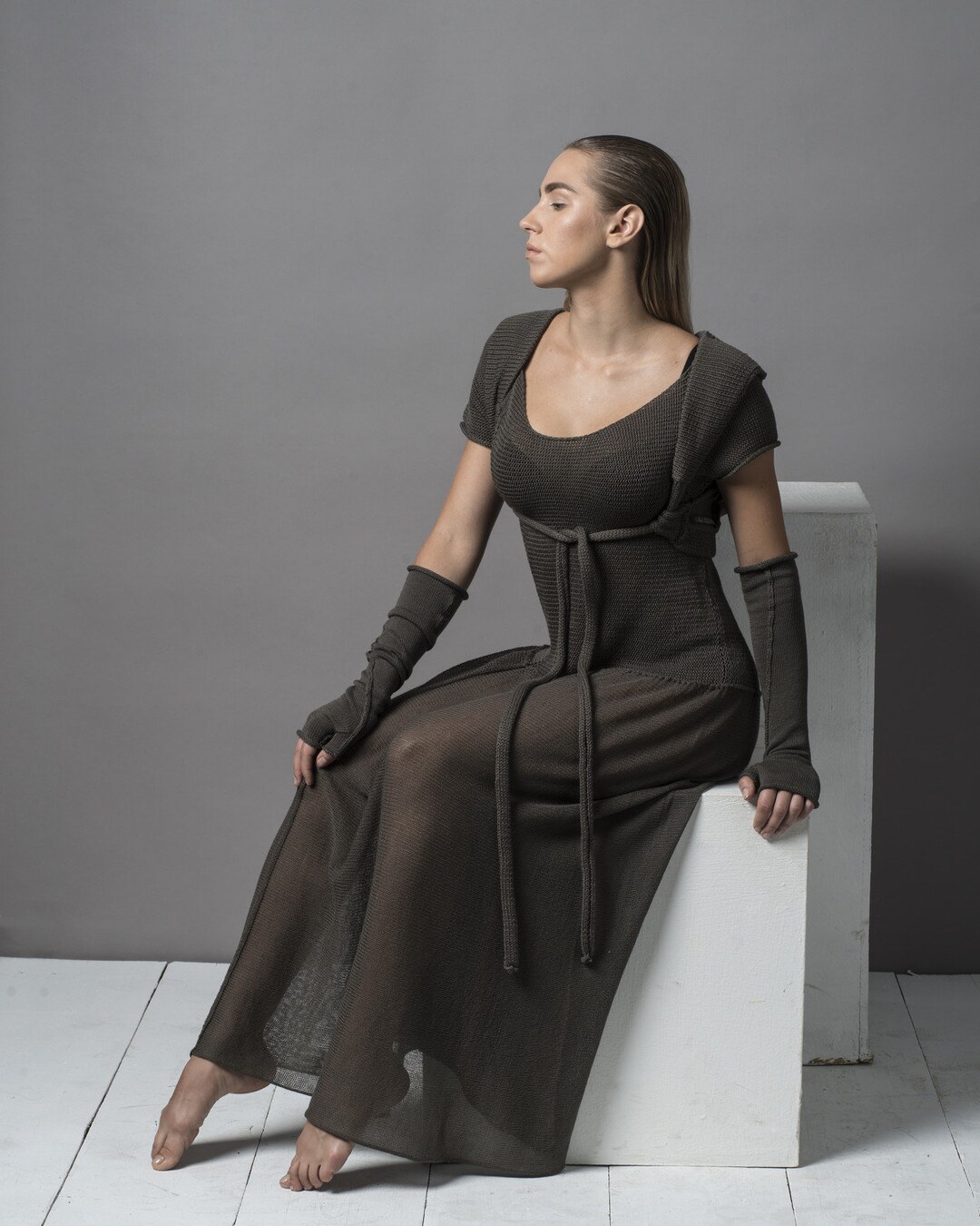 PDF Knitting Machine Pattern Dress Cleopatra | DIY | Knit Dress Pattern ...