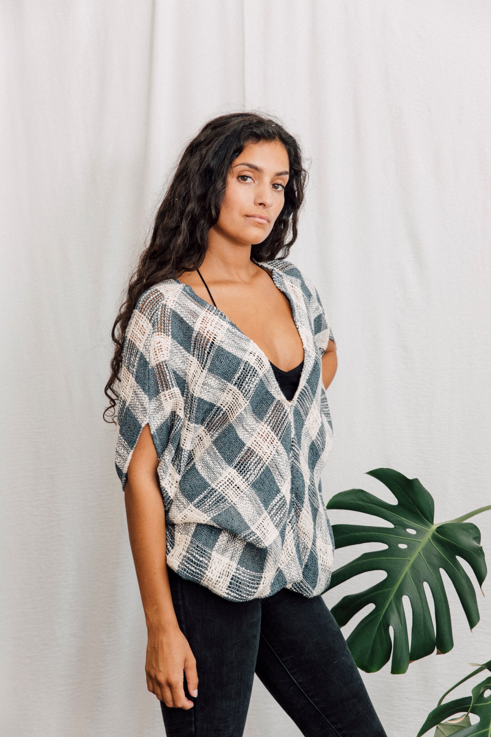 Deep Low V Cut Slouch Top - Etsy UK