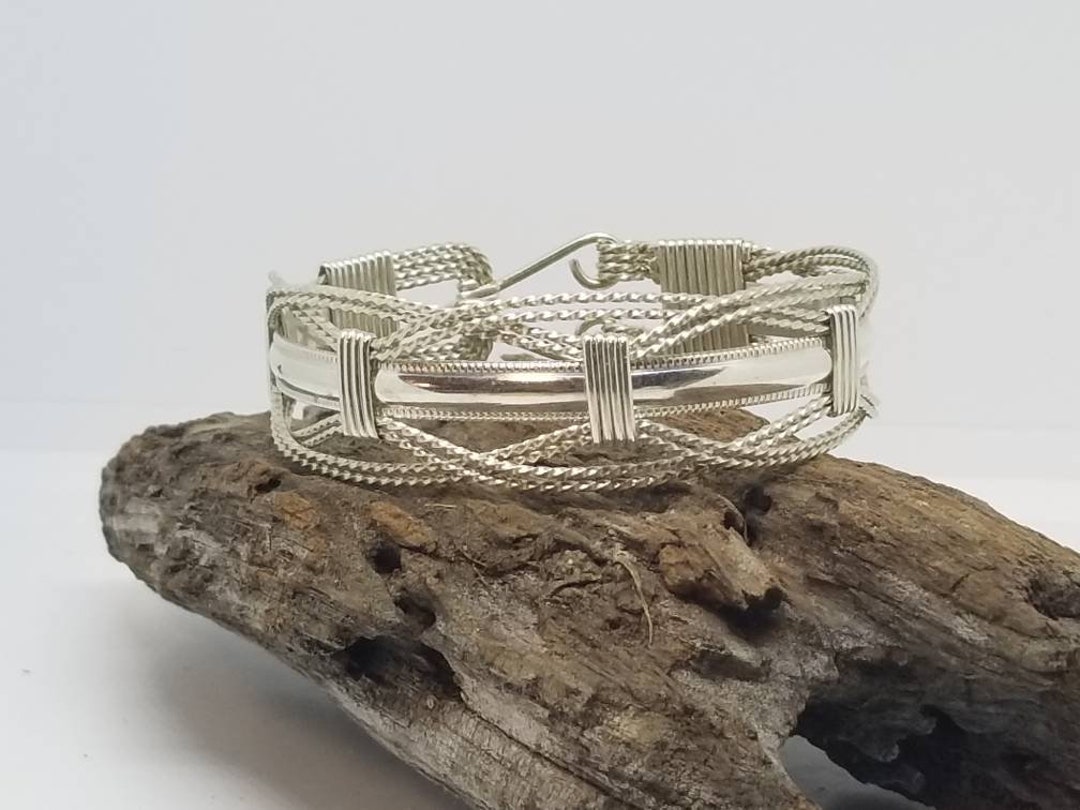Silver Contessa, Sterling Silver, Silver, Bracelet, Hand Crafted ...