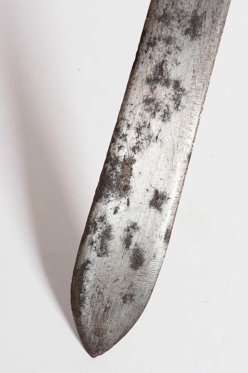 African Maasai Sword, Dagger Seme With a Rawhide Hilt and Scabbard ...