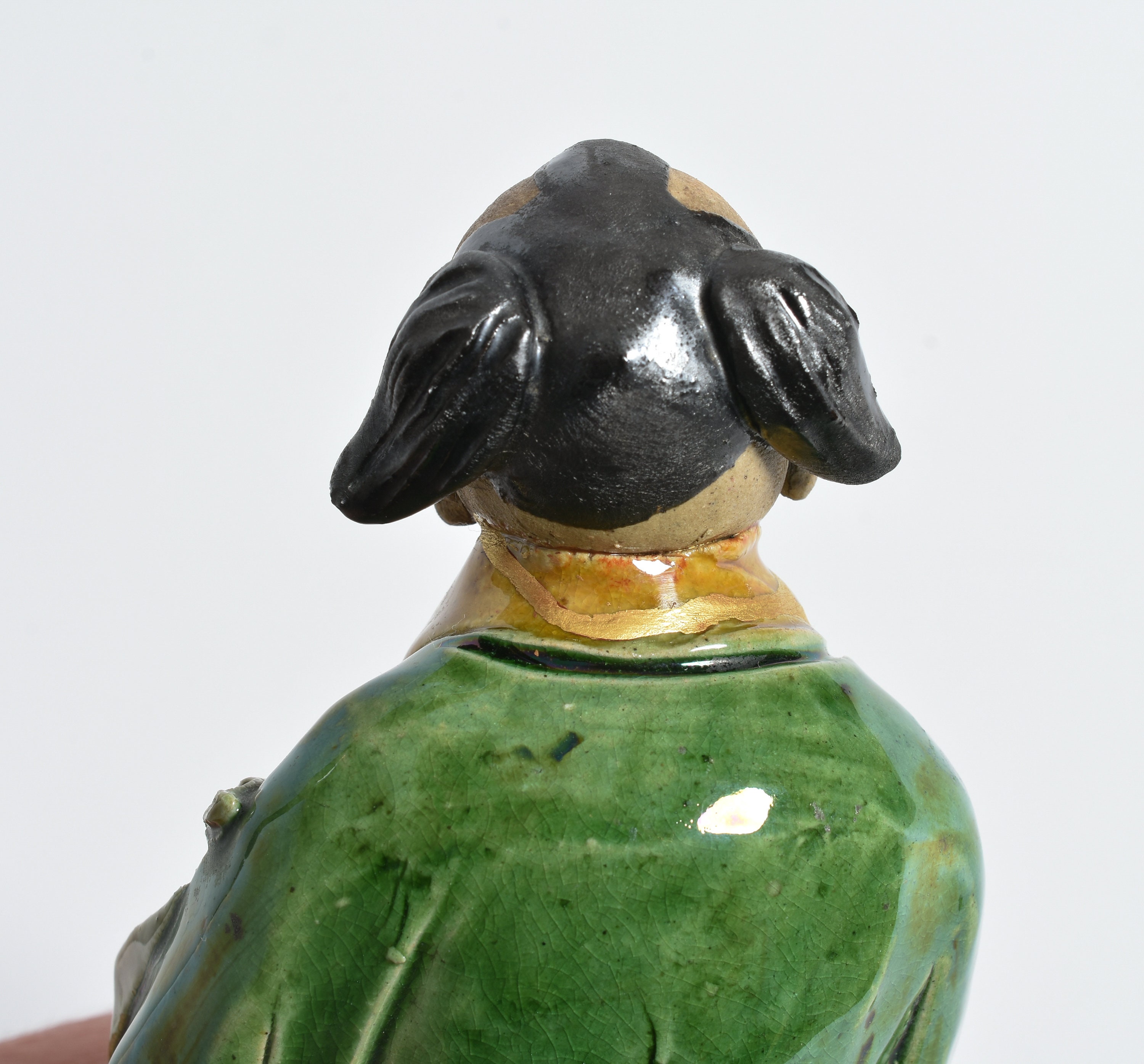 Antique 1800s Chinese Shiwan Figure Holding Pot. Kintsugi - Etsy