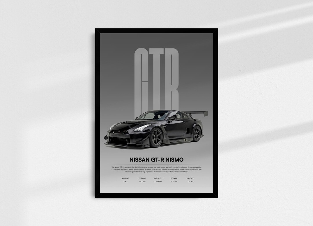 Nissan GT-R R35 Nismo Poster | JDM Supercar Art - Etsy