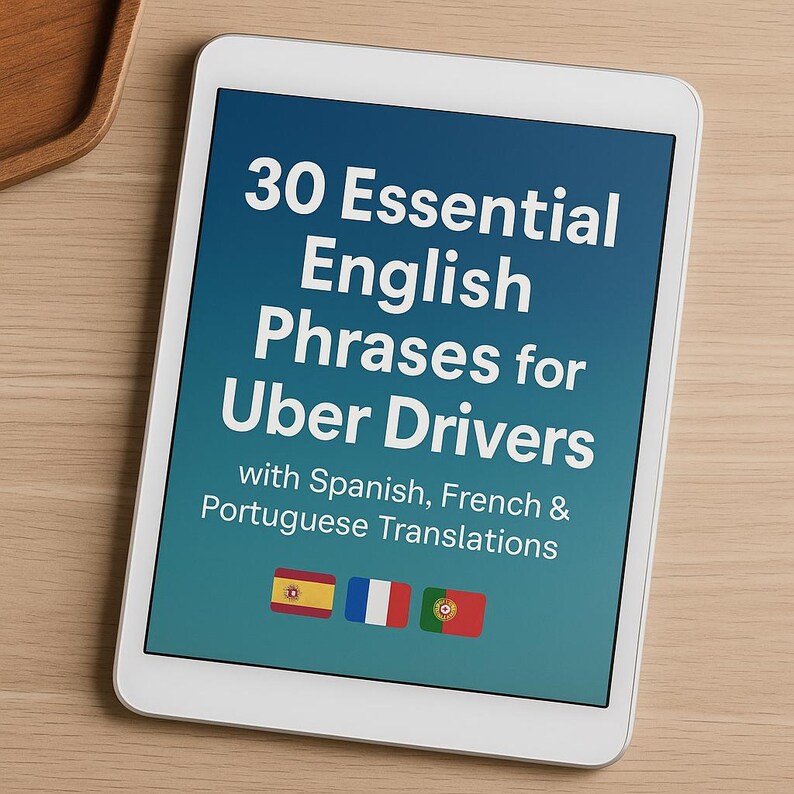 30 Essential English Phrases for Uber Drivers (with Spanish, French and ...