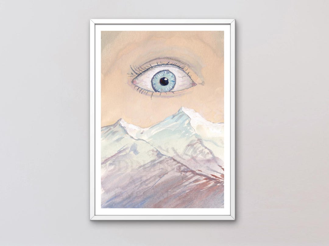 Surreal Eye Original Art Print – Dreamcore Weird Art - Etsy