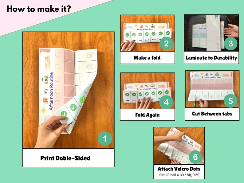 Kids Visual Routine Chart, Routine Chart for Kids, Kids Chore Chart ...