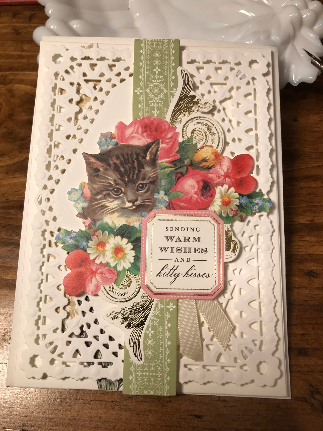 Victorian Inspired Paper Lace Cards - Cat/dog Theme - Etsy