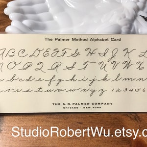 Reproduced Palmer Method of Business / Cursive Writing Alphabet ...