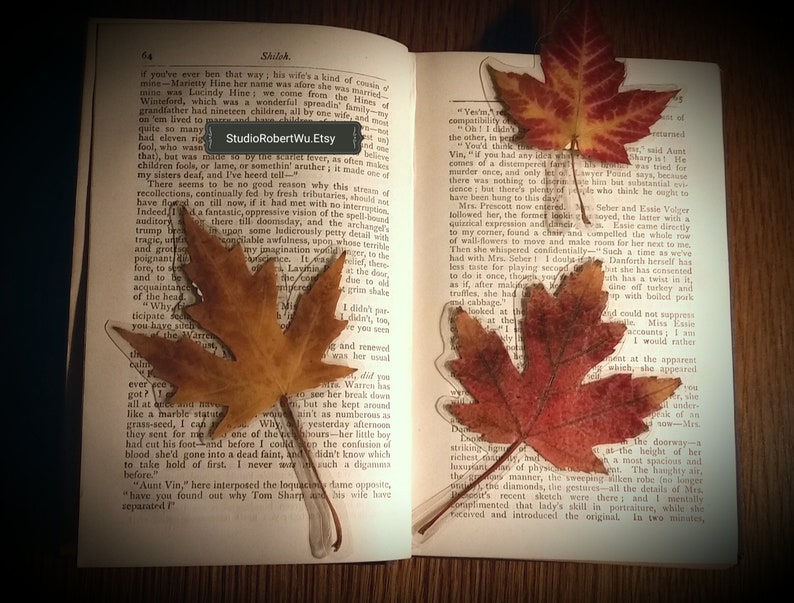Genuine Canadian Maple Leaf Bookmark - Etsy Canada
