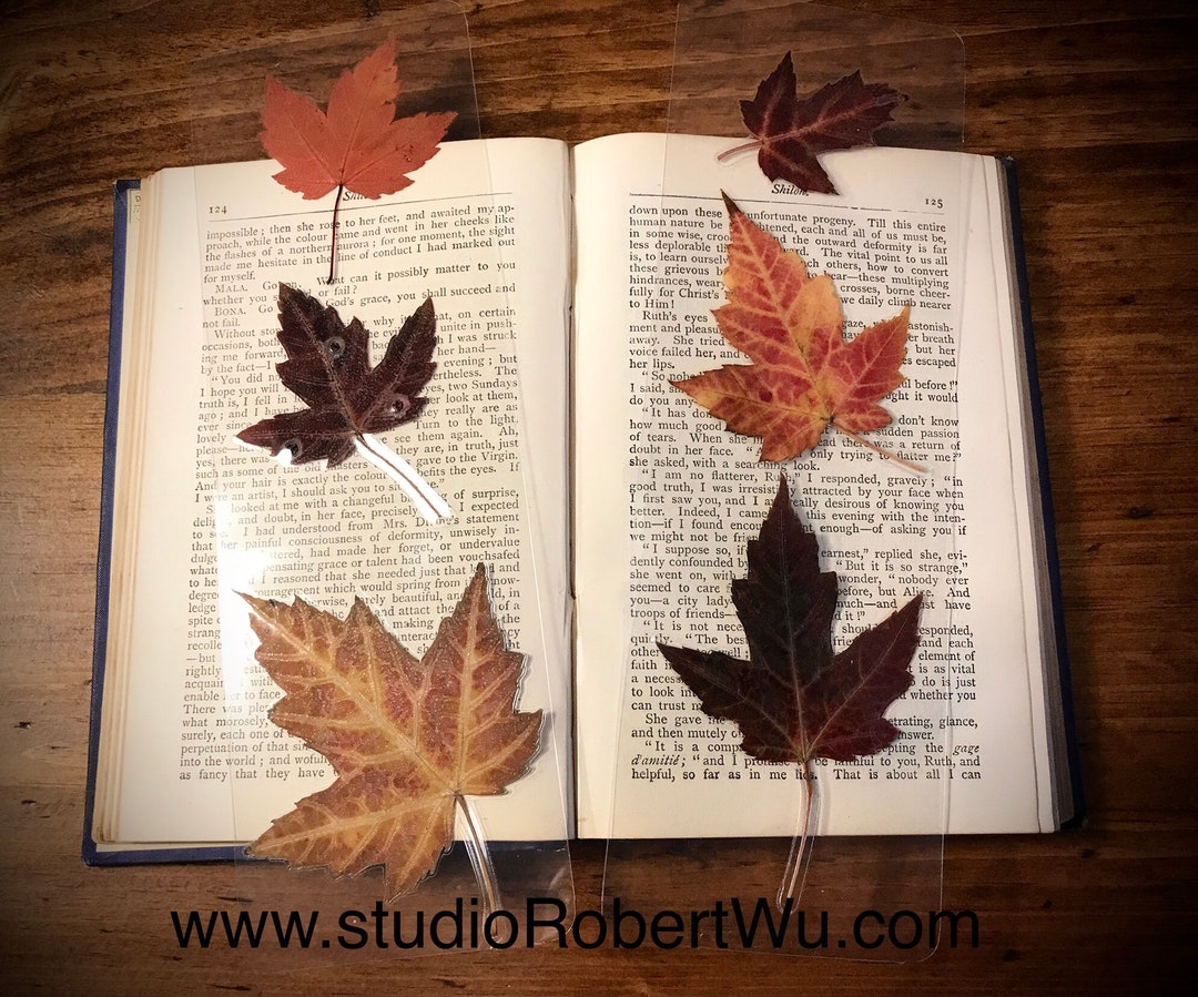 Genuine Canadian Maple Leaf Bookmark - Etsy