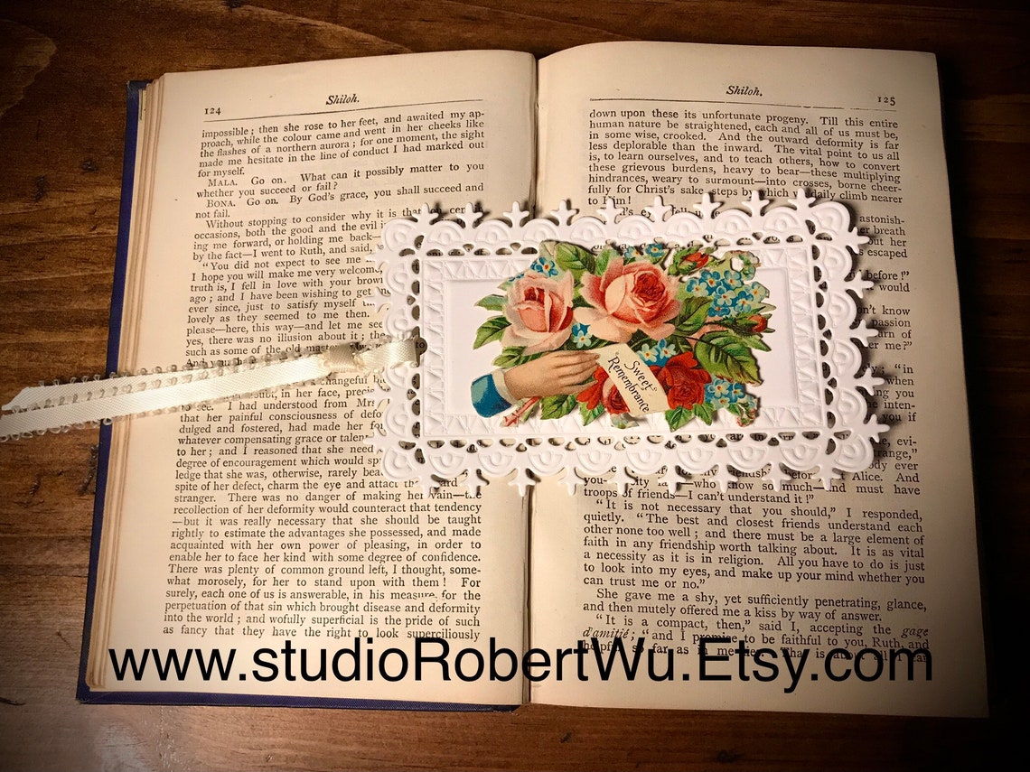 Antique Victorian Inspired Bookmarks With Antique Scrap - Etsy UK