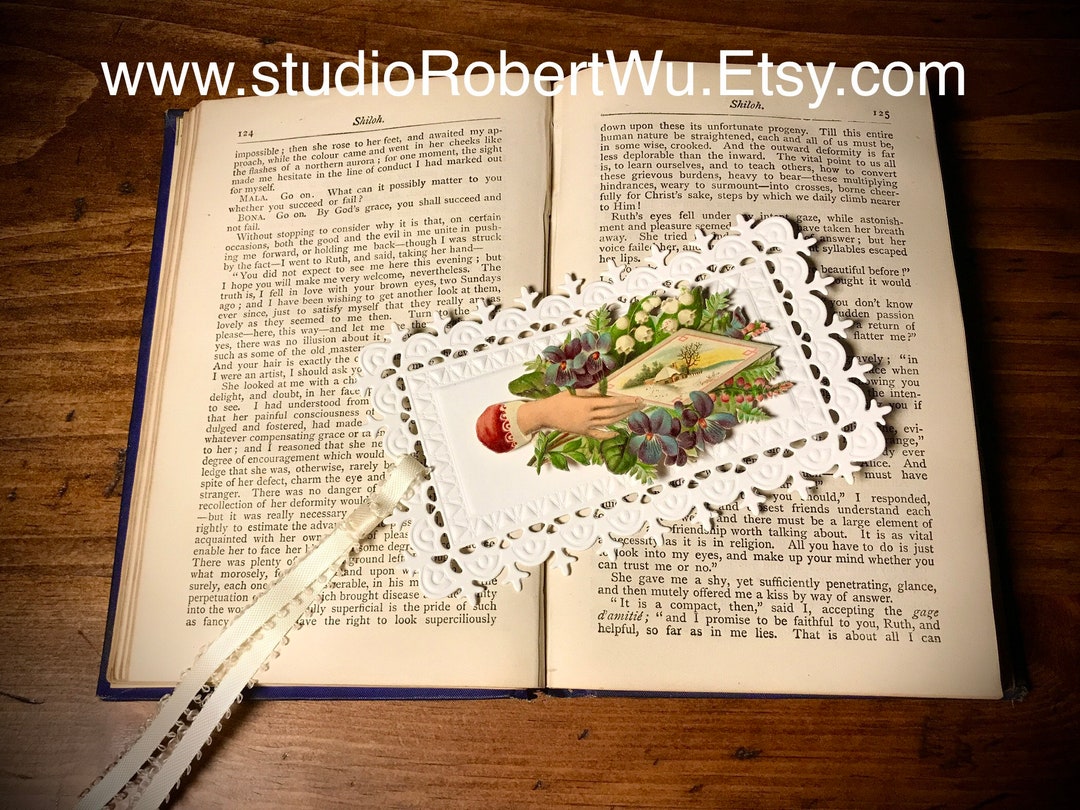 Antique Victorian Inspired Bookmarks With Antique Scrap Pictures - Etsy