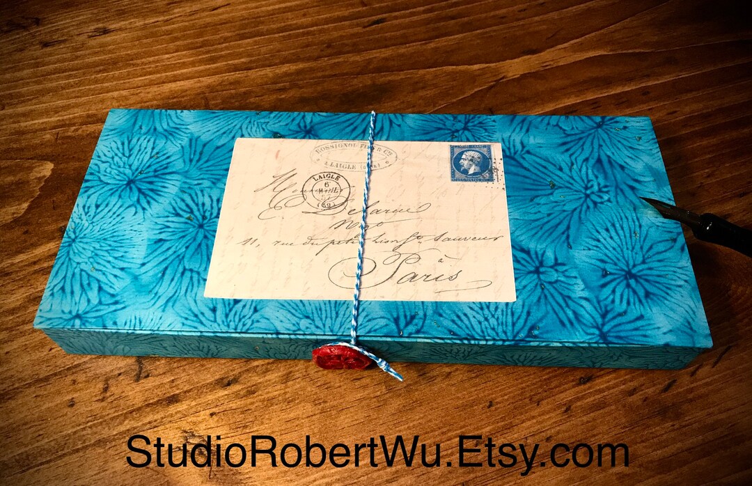 Boxset: Stationery Letter Box With One Dozen Fine Embossed - Etsy