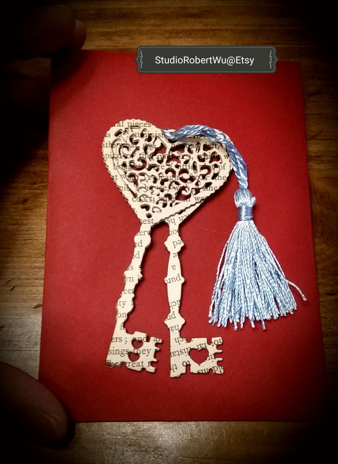 Beautiful Pair of Diecut Antique Keys Bookmark - Etsy