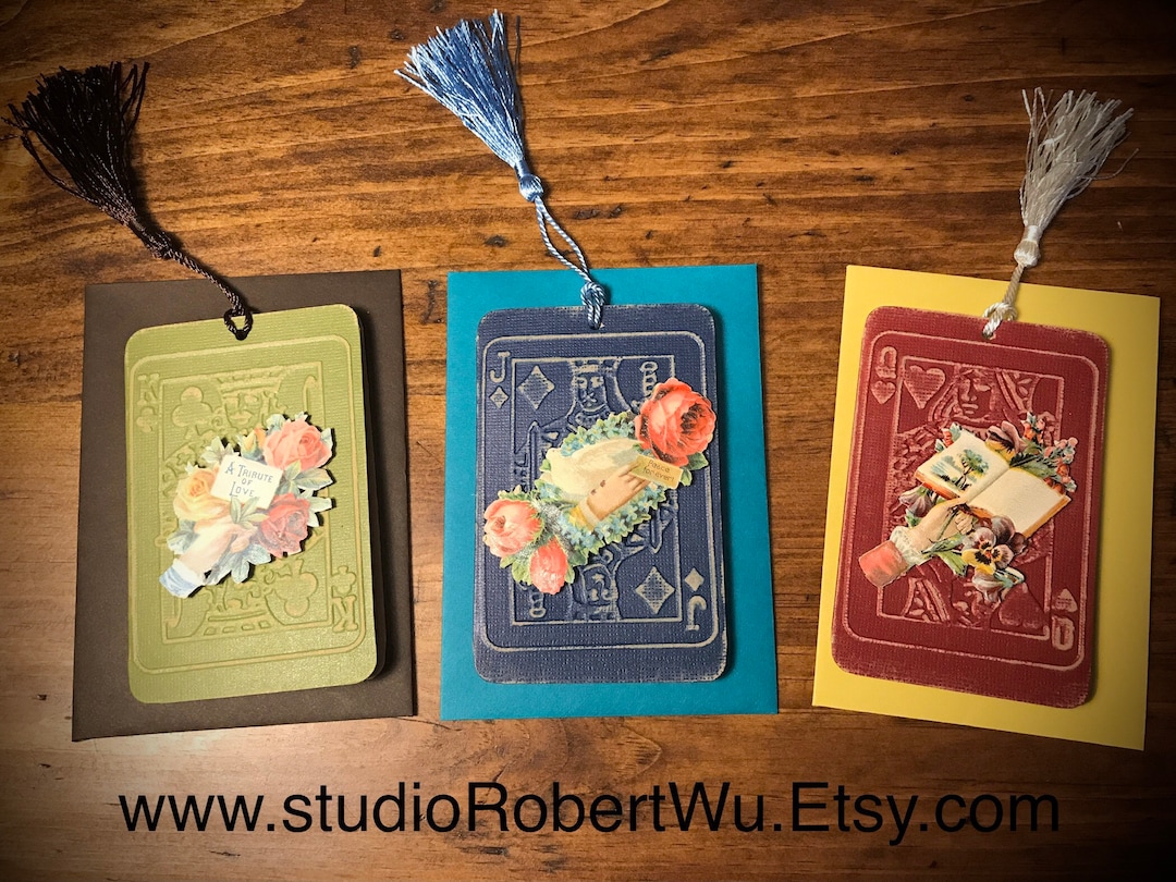 Victorian Inspired Bookmarks With Antique Scrap Pictures - Etsy