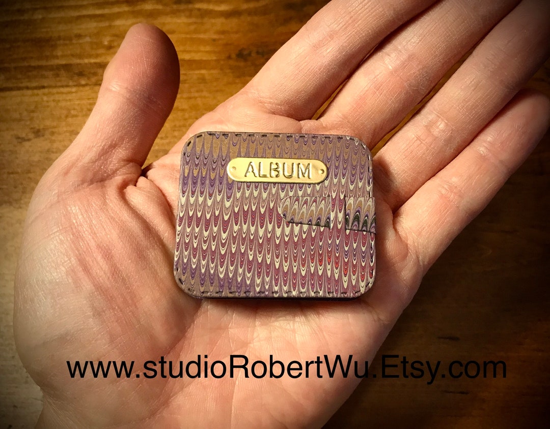 Marbled Paper Sample Miniature Book - Etsy