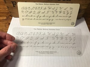 Cursive & Manuscript Print Handwriting Chart Horizontal Printable ...