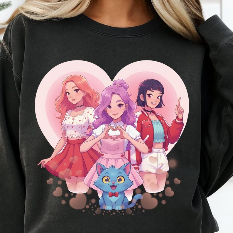 Huntrix Png Kpop Girl Valentine PNG Huntrix Valentine PNG Anime Kpop ...