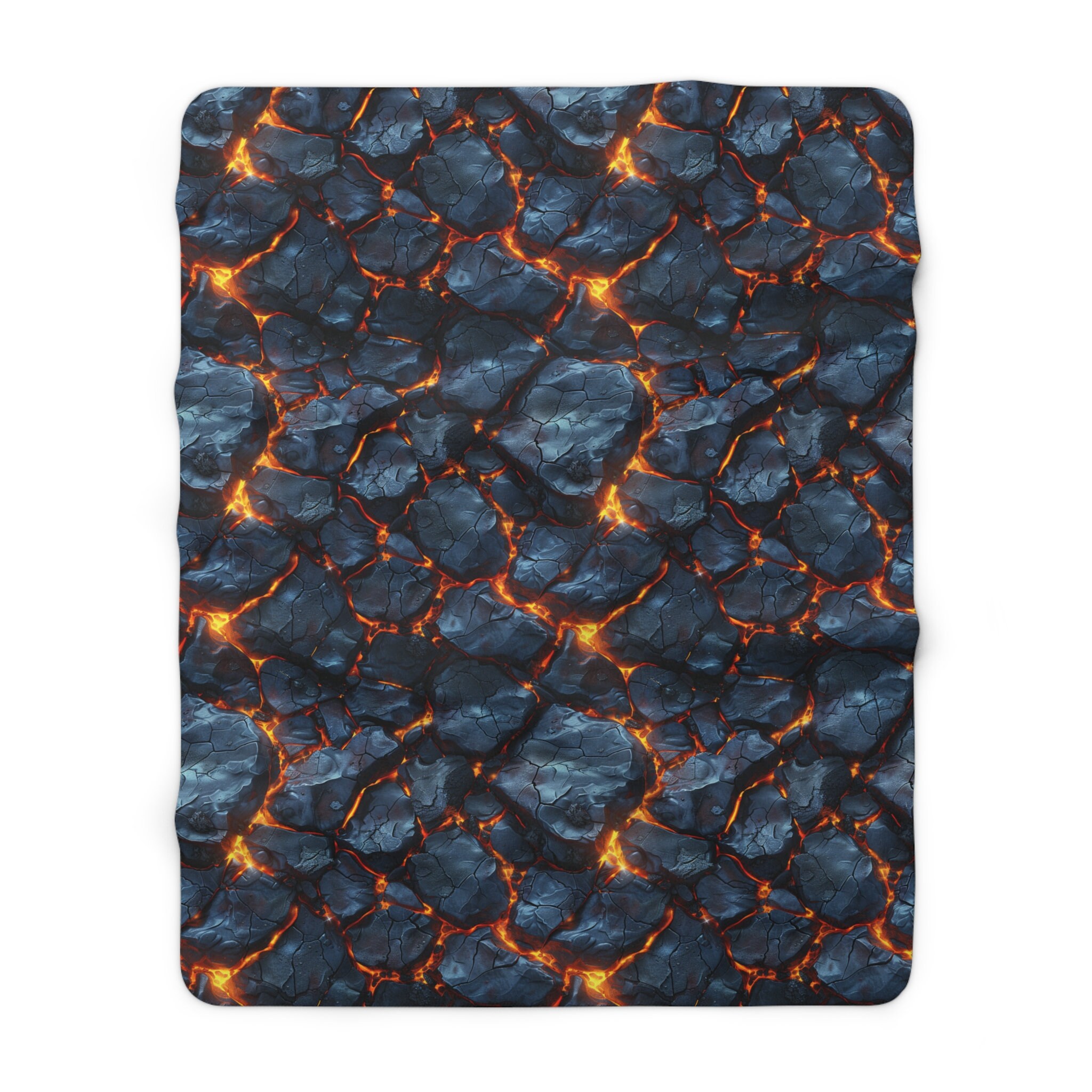 Lava Rock Sherpa Fleece Blanket-hawaii Blanket-boys Bedroom Blanket ...