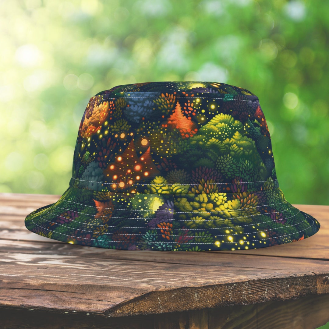 Fairy Moss Forest Bucket Hat| Fairycore Hat, Summer Hat, Festival ...