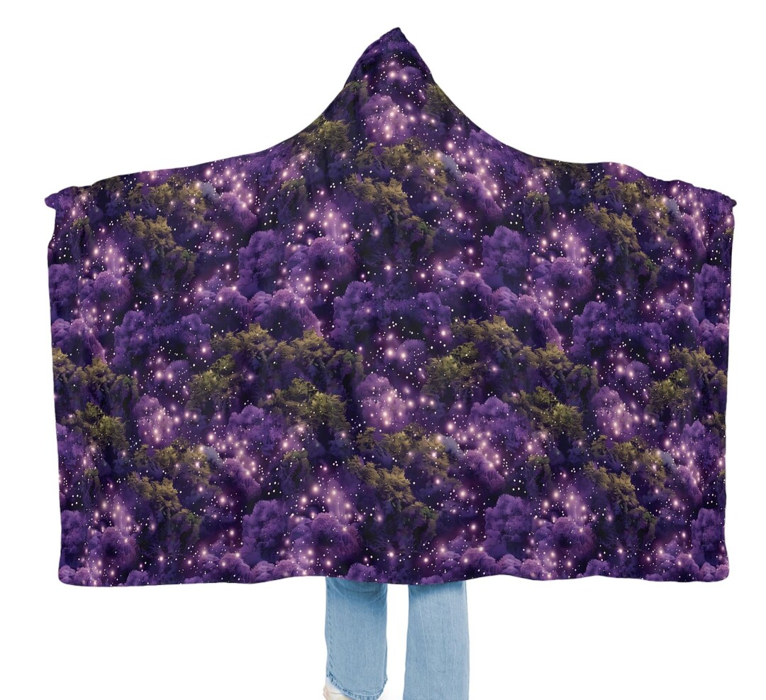 Purple Fairy Moss Snuggle Blanket, Purple Fairycore Blanket, Snuggie ...