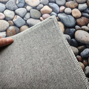 River Rock Area Rugs-modern Organic-grey Decor-nature Decor-rock Lovers ...