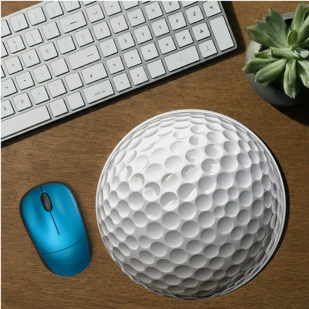 Golf Ball Round Mouse Pad, Golf Gift, Gift for Him, Mini Golf Gift ...