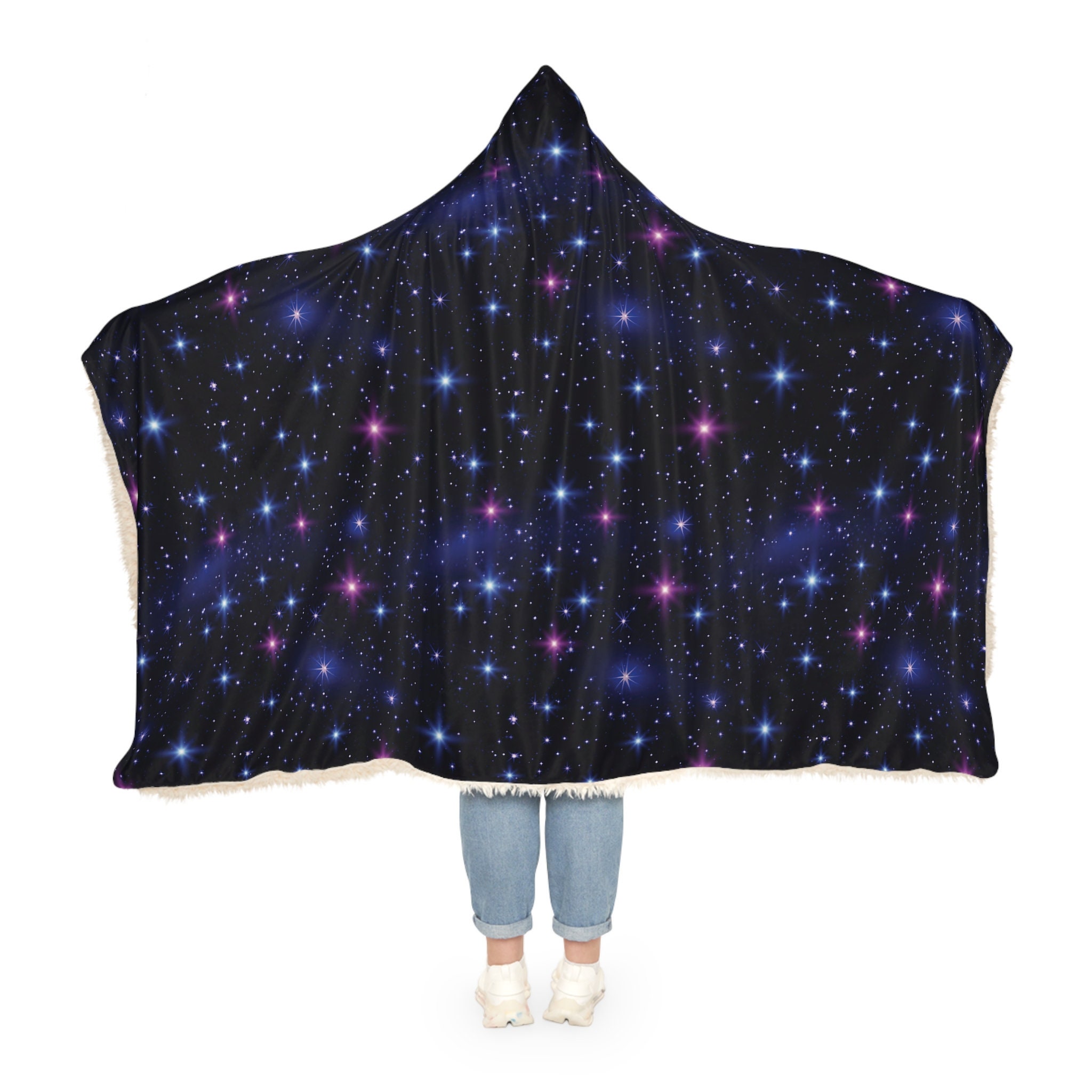 Cosmic Snuggle Blanket-stars Blanket-space Hooded Blanket-space Lovers ...