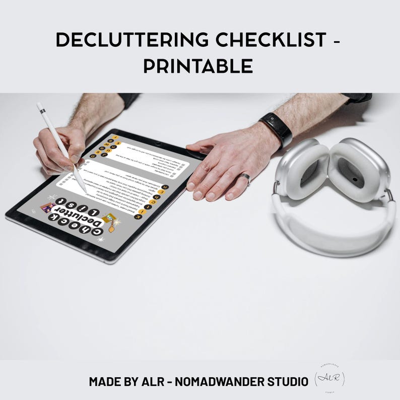 Declutter Checklist Printable | Home Organization Planner | A4 A5 ...