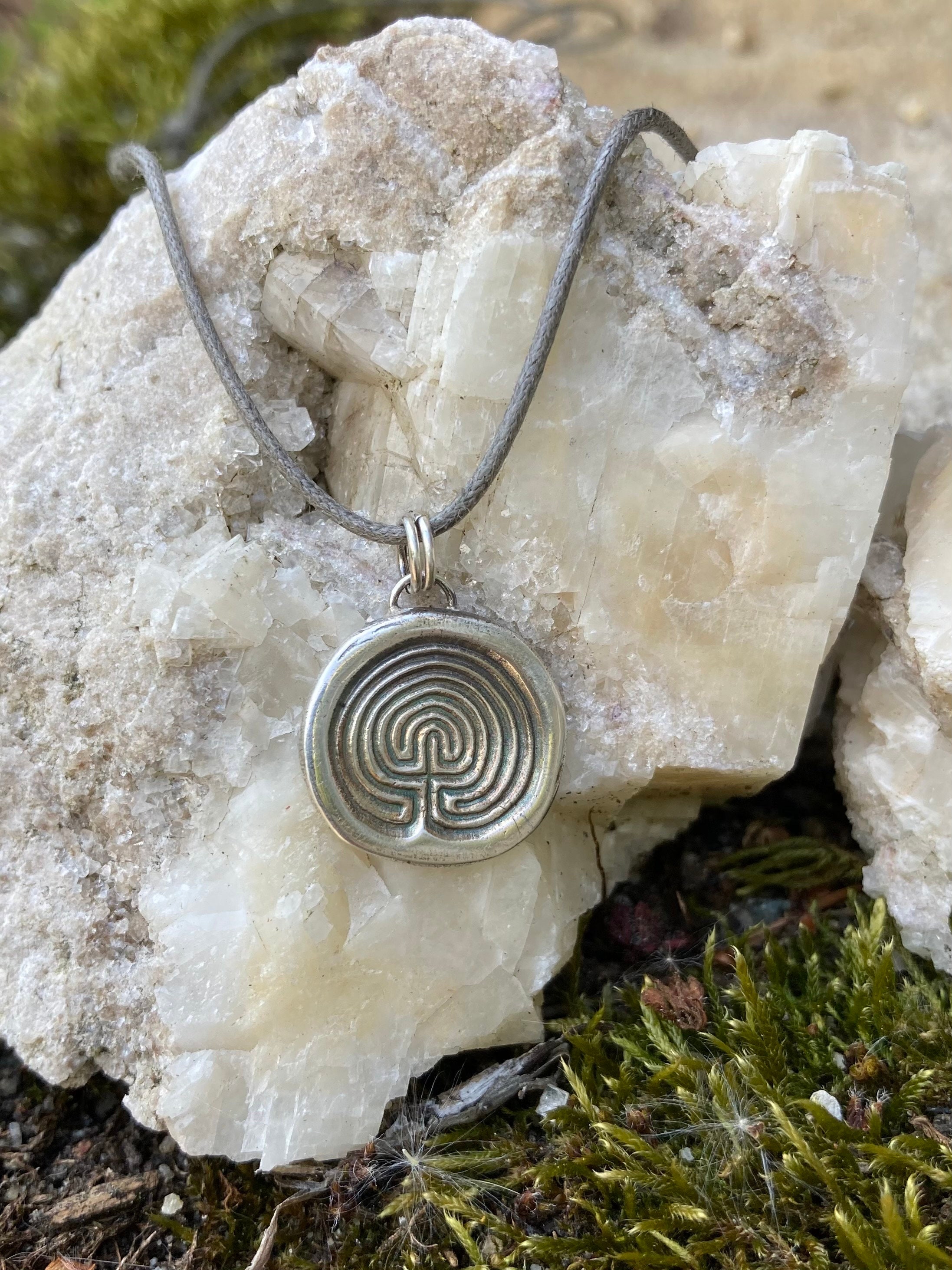 Celtic Labyrinth Pendant - Etsy